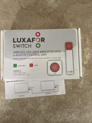 Luxafor Switch Wireless LED Light Indicator w/ Remote Control Unit ...