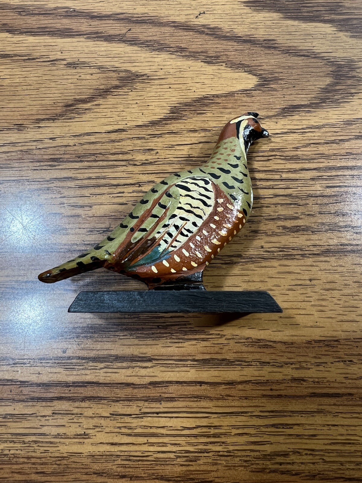 Antique Miniature Wood Carved Folk Art Quail Decoy Statue Unknown ...