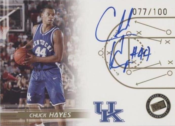 2005-06 Press Pass - Autographs Chuck Hayes Gold /100 (AU, RC) for sale ...