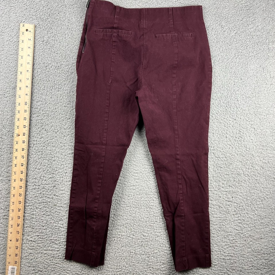 A New Day Elastic Waist Women's Size 12 Burgundy Red Stretch Pants | eBay