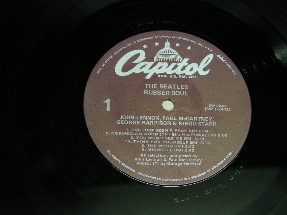 The Beatles rubber soul capitol purple label | eBay