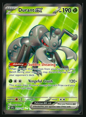 Holo Durant ex - 215/191 Ultra Rare Surging Sparks Pokemon TCG | eBay