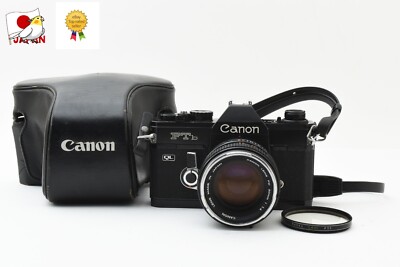 [EXC +5 w/ Case]Canon FTb QL Black SLR Film Camera FD 50mm F1.4 Lens ...
