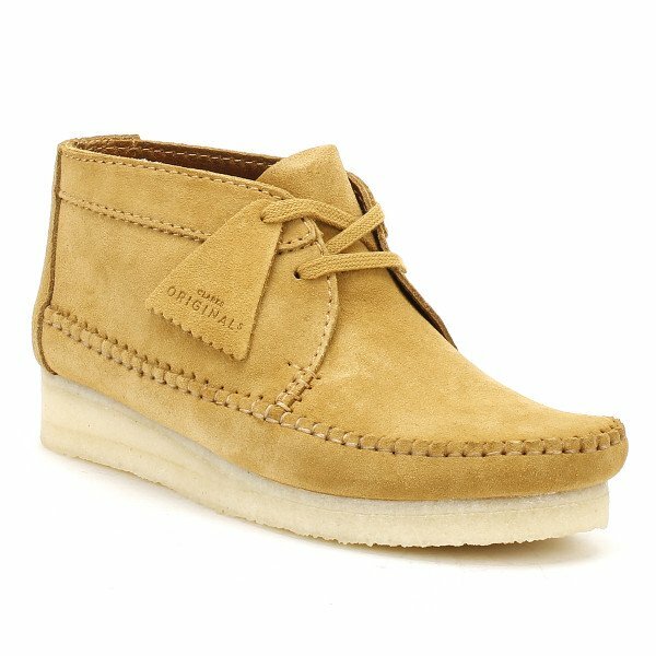 Clarks Originals Womens Wallabee Weaver Boots OCHRE Suede UK 5.5 D | eBay