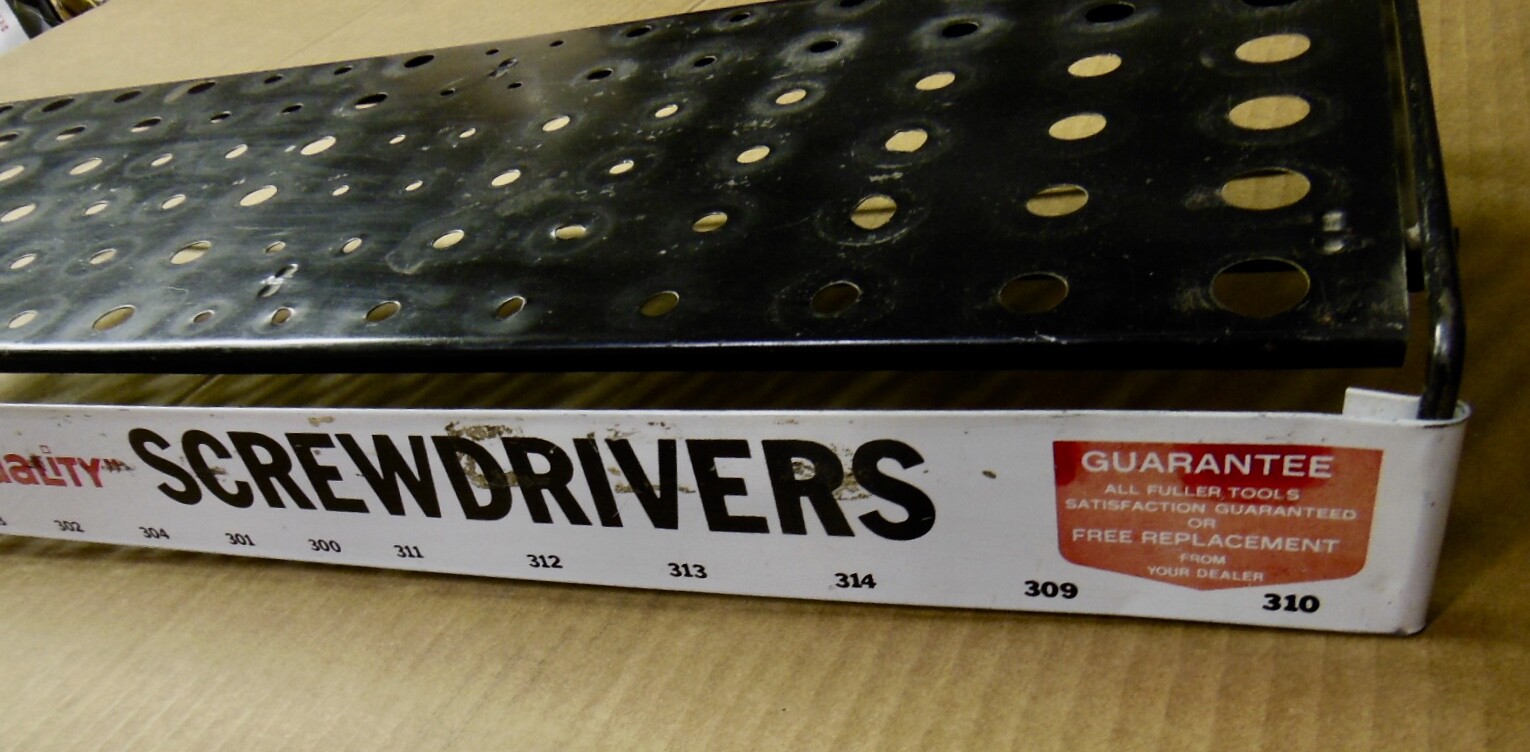 old FULLER Screwdrivers - HARDWARE STORE Display / Sales RACK ...