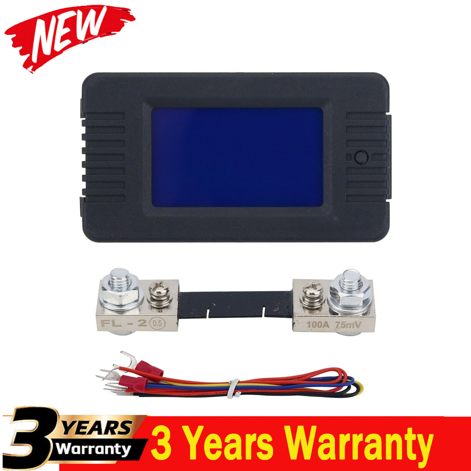 PZEM-015 200V 300A 9-in-1 Battery Meter Tester w/ 100A Shunt for ...