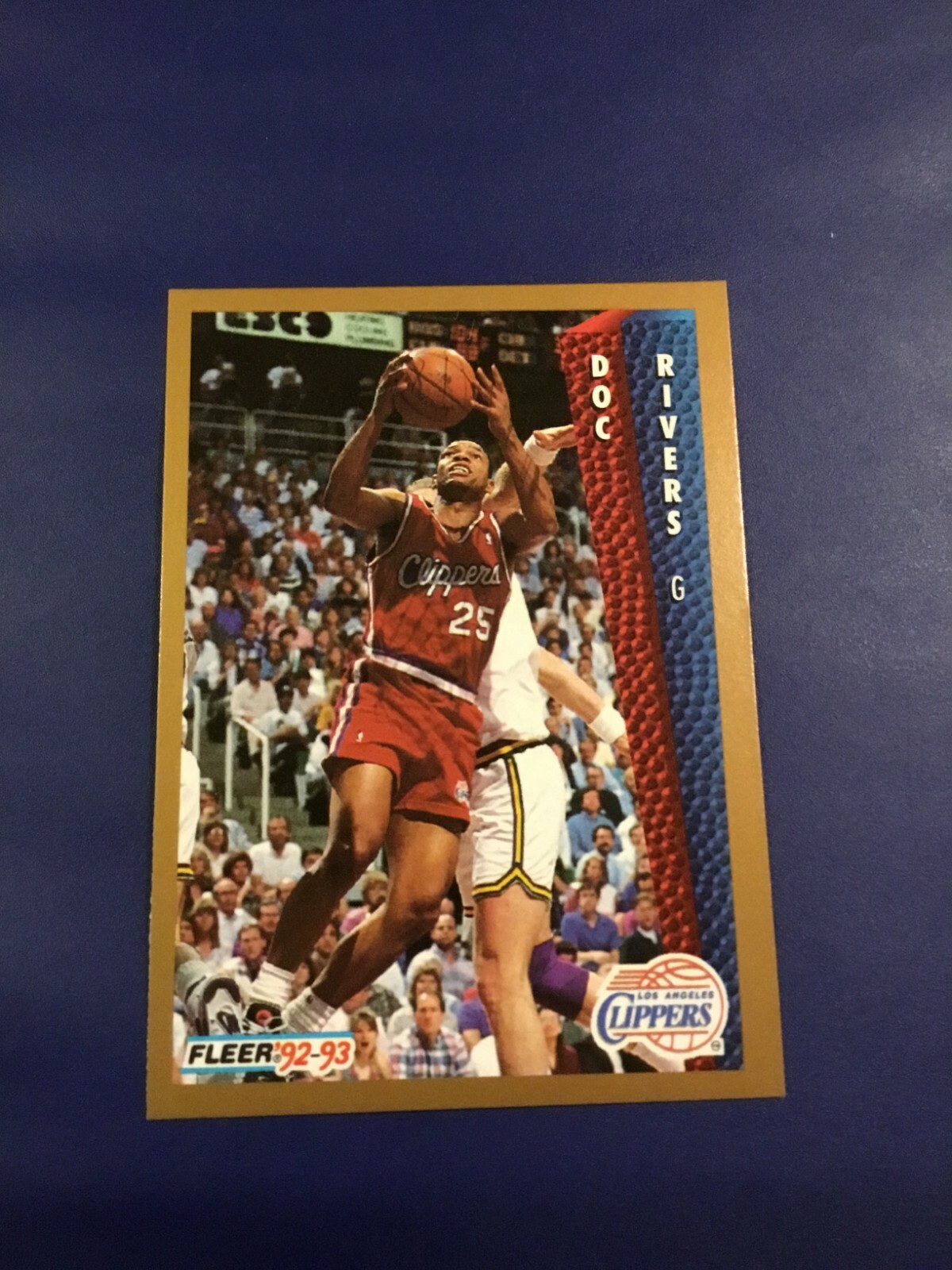1992-93 Fleer # 103 DOC RIVERS Los Angeles Clippers REEBOK PUMP Vintage ...