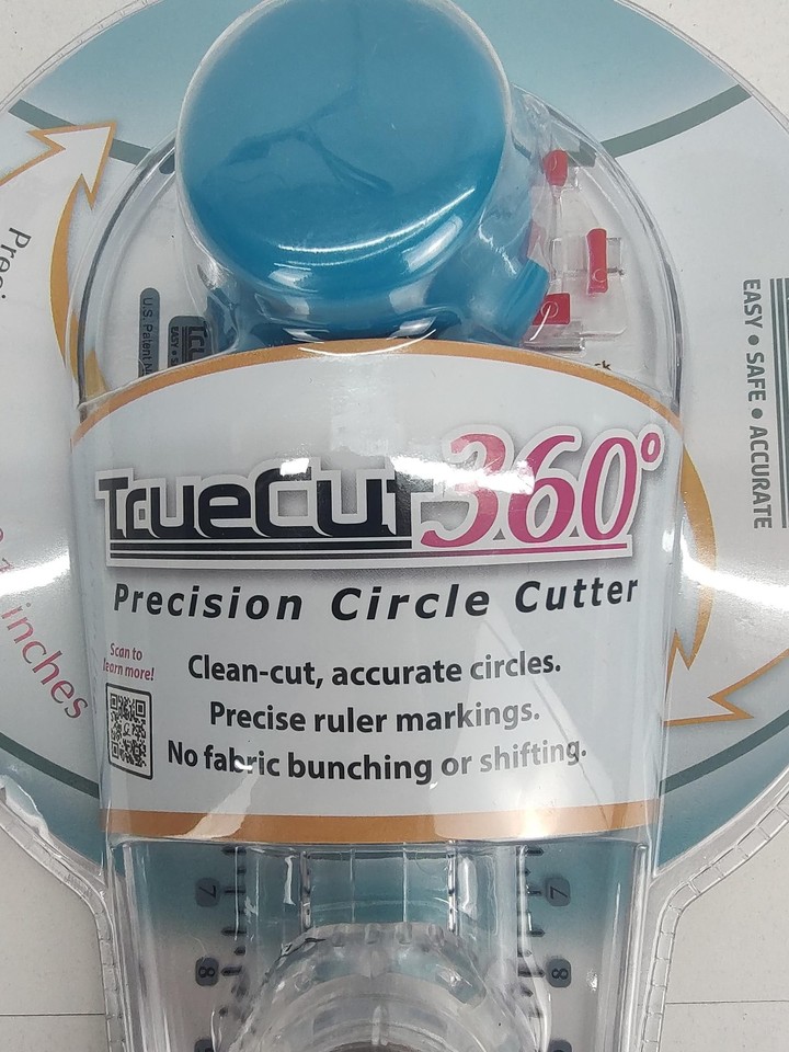 TrueCut 360 Precision Circle Cutter Quilting Sewing Fabric Tool 2-12in ...