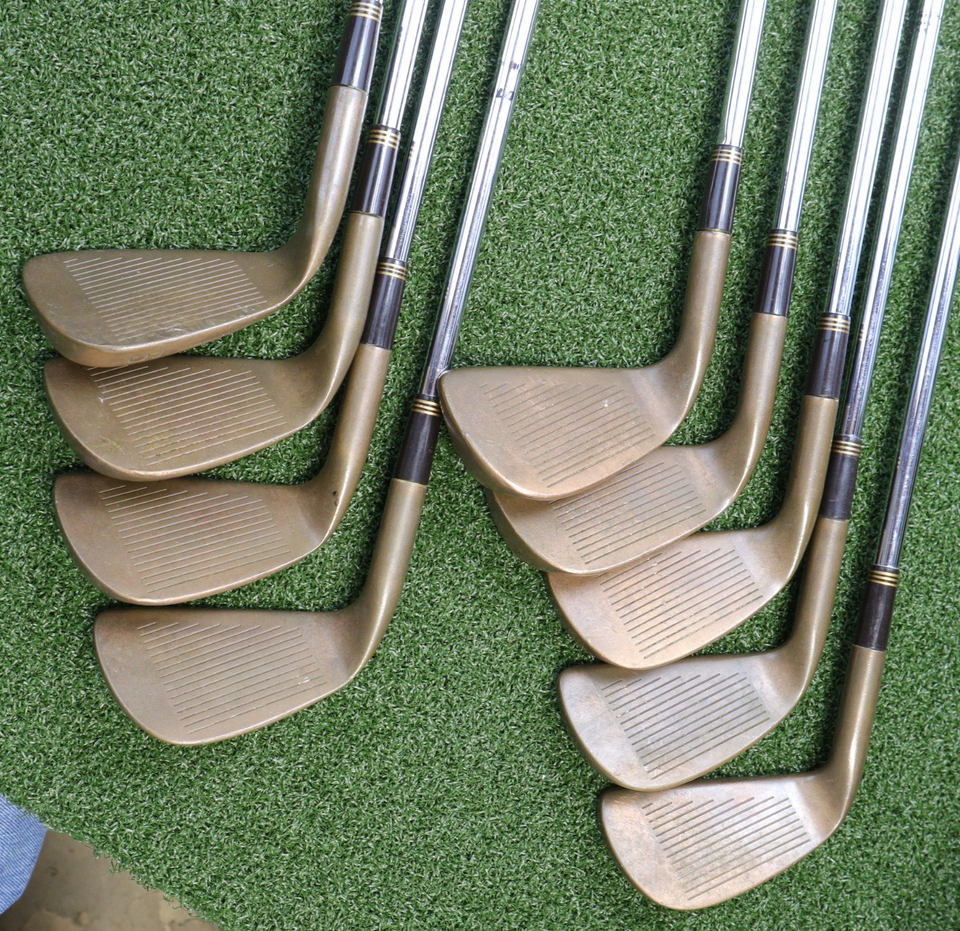 Slazenger BeCu Copper Iron set Regular Flex Steel Shafts 3-PW, SW Mens ...
