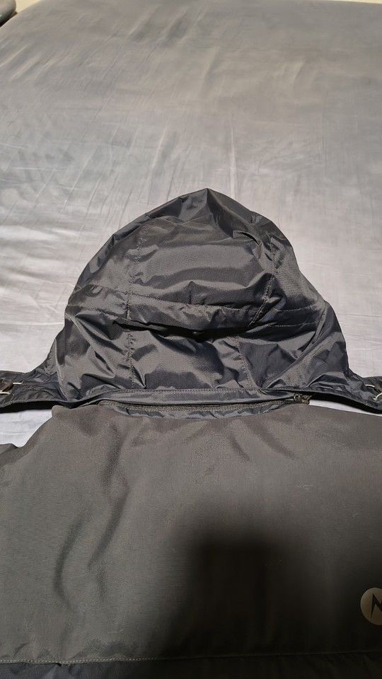 Marmot Shadow 700 Fill Down Puffer Hoodie Full Zipper Men's Jacket Size ...