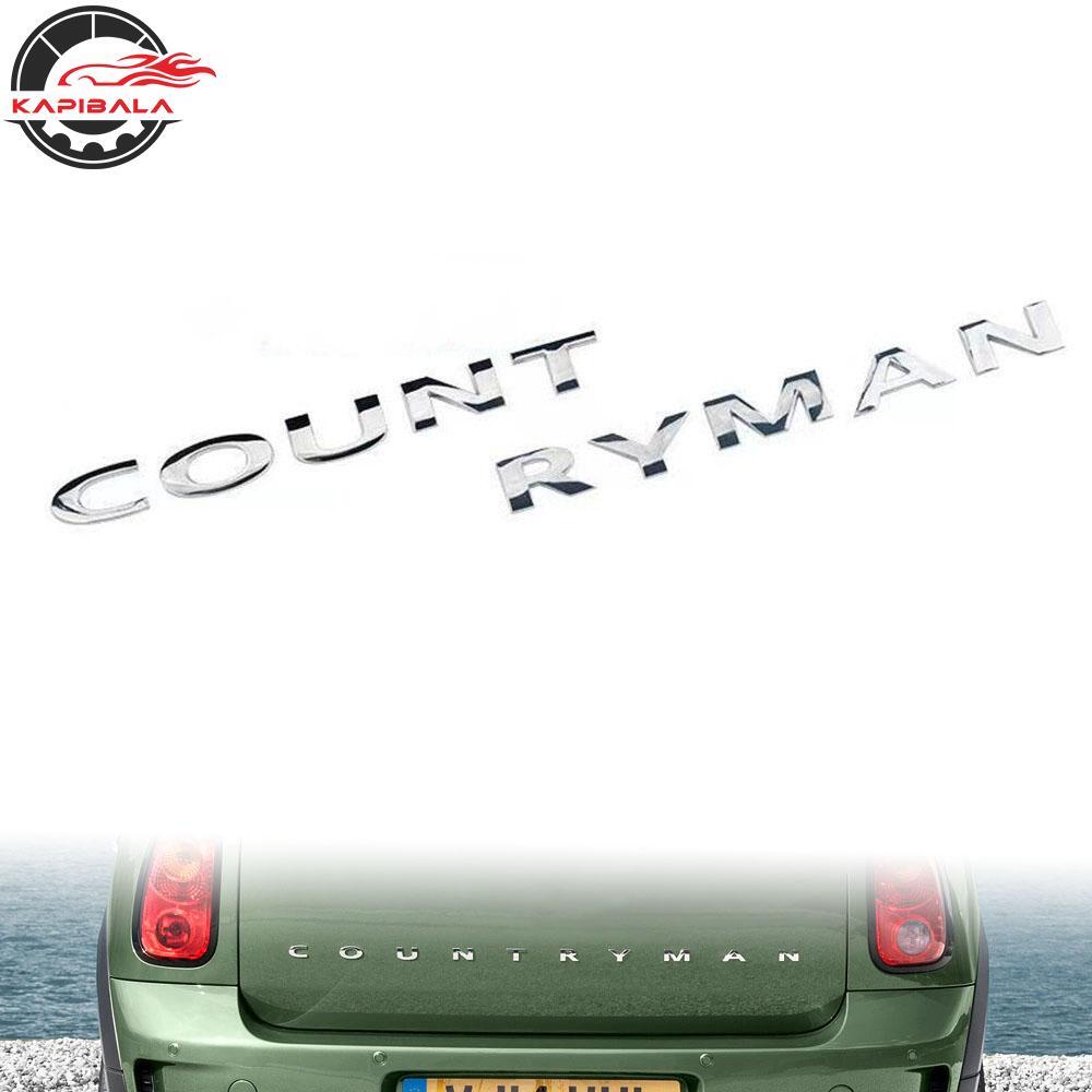 All Chrome Tailgate Letter Emblem Trunk Badge For MINI Cooper ...