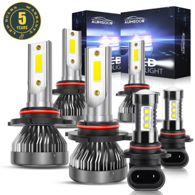 For Toyota Matrix 2003-2008 Combo LED Headlight High Low + Fog light ...