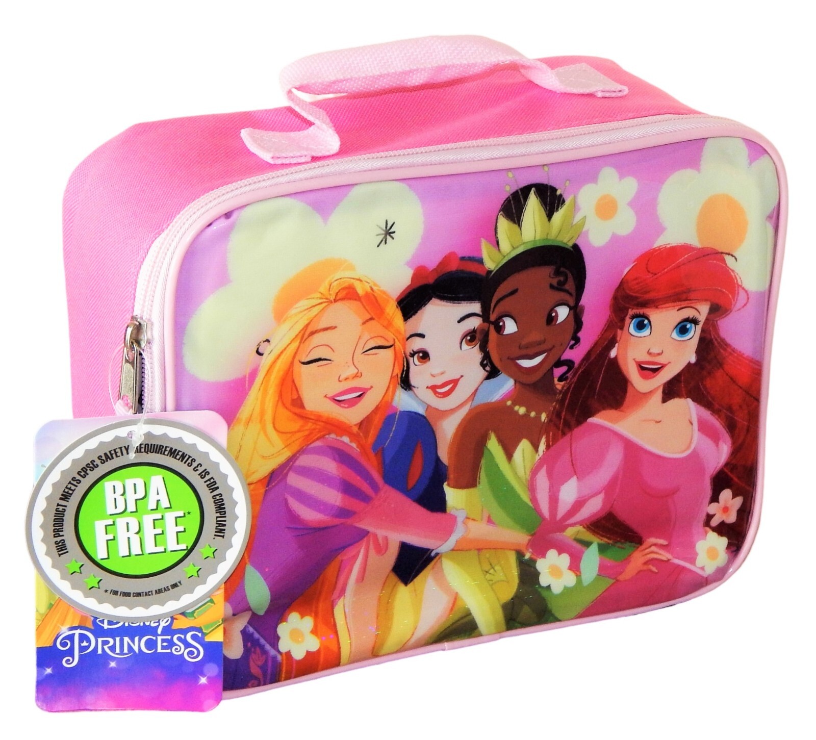 DISNEY PRINCESS The LITTLE MERMAID BPA-Free Insulated Lunch Tote Box ...