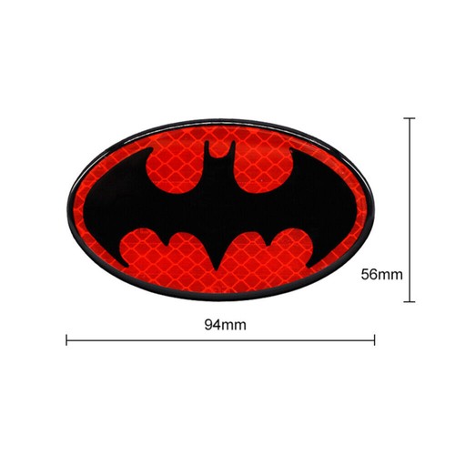 Red Batman Decal Car Rearview Mirror Body Side Fender Trunk Reflective ...