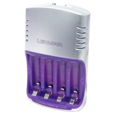 Lenmar PRO712 Rapid AA-AAA Battery Charger, w/4 2500mAh Nickel-Metal ...