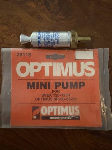 Optimus Mini Pump & Fuel Cap for Svea 123 Optimus 8R 80 88 99 works! | eBay