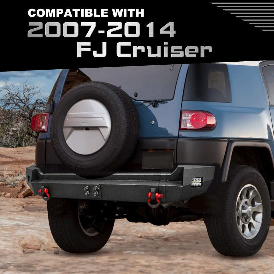 Aaiwa For 2007-2014 Toyota FJ Cruiser Front + Rear Bumper Guard Winch ...
