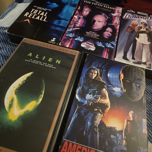 Lot of 6 Sci-Fi VHS, Alien, Total Recall, American Cyborg, Fifth ...
