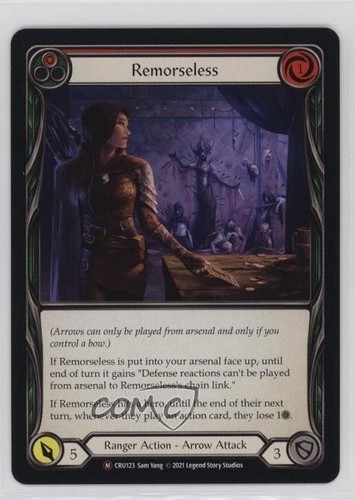 2020 Flesh and Blood - Crucible of War Unlimited Remorseless #CRU123 ...