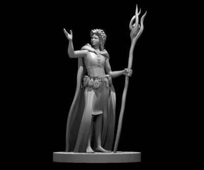 Half Dryad Female Wizard 28mm Scale DND D&D Tabletop Miniature | eBay