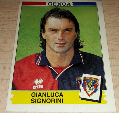 FIGURINA CALCIATORI PANINI 1994/95 GENOA SIGNORINI n°130 ALBUM 1995 | eBay