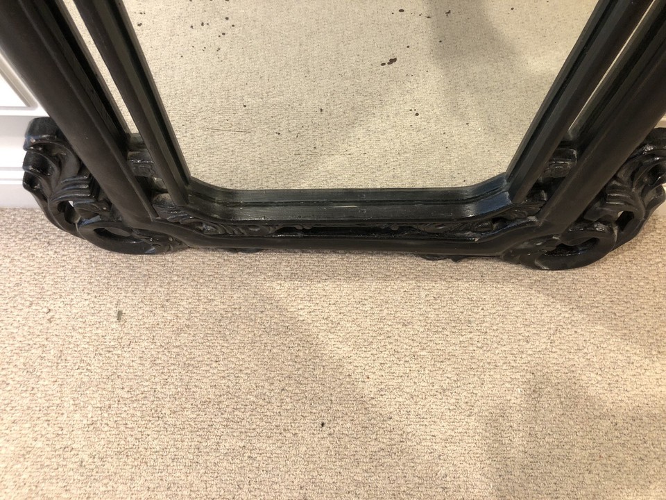 Antique Black Carved French Mirror | eBay UK