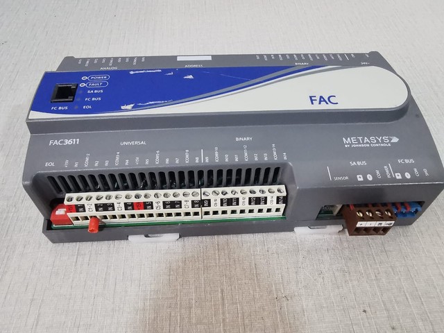 Johnson Controls Metasys Field Equipment Controller Ms-fac3611-0 FAC ...
