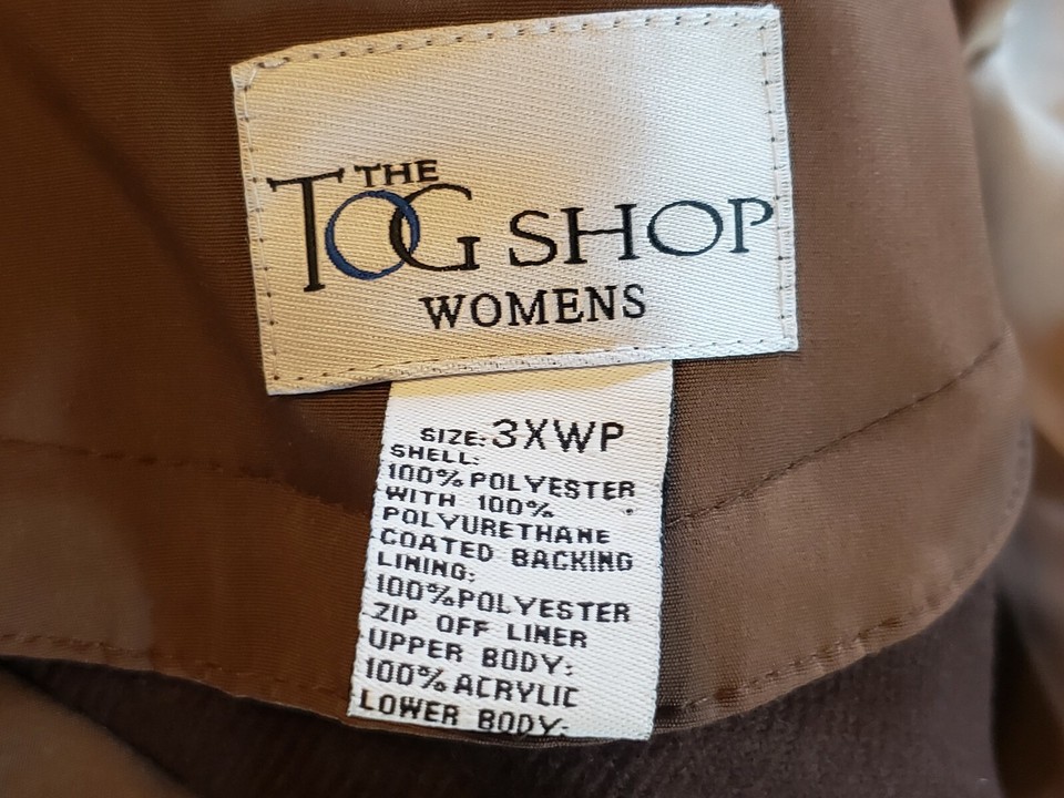 The Tog Shop Trench Coat Petite Womens 3XWP Beige | eBay