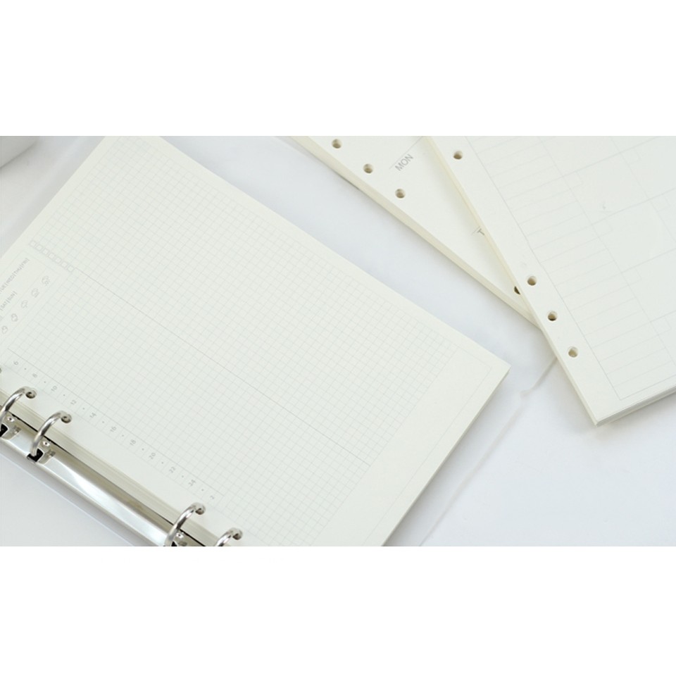 45Pcs Notebook Journal Diary Loose Leaf Filler Paper Manuscript Kraft ...
