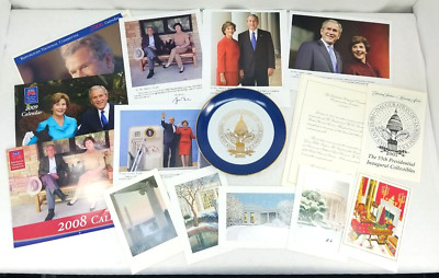 George W Bush Presidential Pictures Christmas Cards Calendars Plate ...