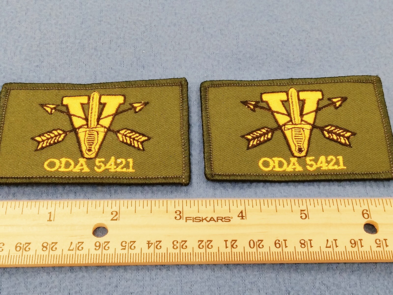 PAIR OF - Special Forces ODA 5421 PATCHES - GREEN - HOOK BACKS - NEW | eBay