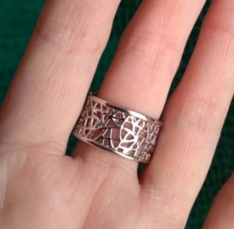 Silver Spider Ring Large Blue Crystal Ring Sz 8, 10 Spider Jewelry ...