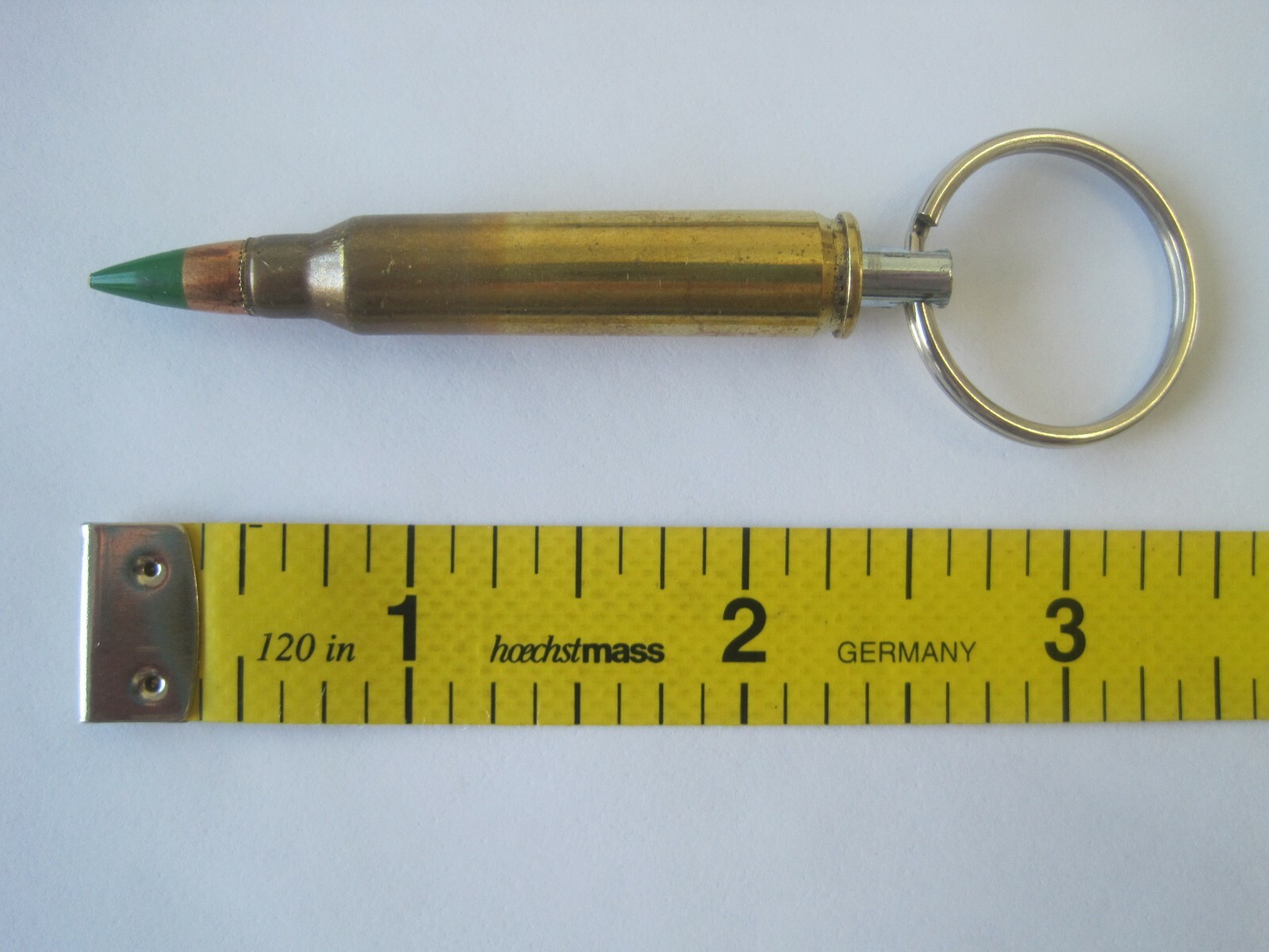 Replica .223 Remington (5.56mm) Brass Bullet Keychain with 62 grain ...