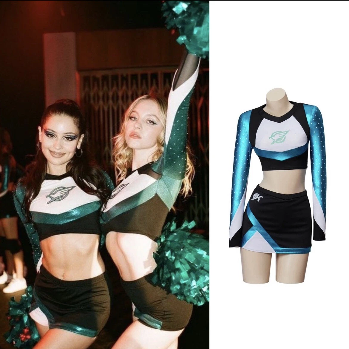 Euphoria Cheerleader Uniform Maddy Cosplay Costume Outfit