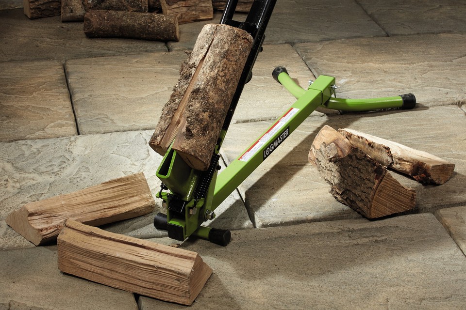 Logmaster Foot Operated Log Splitter Portable Manual 1.2 Ton Wood ...