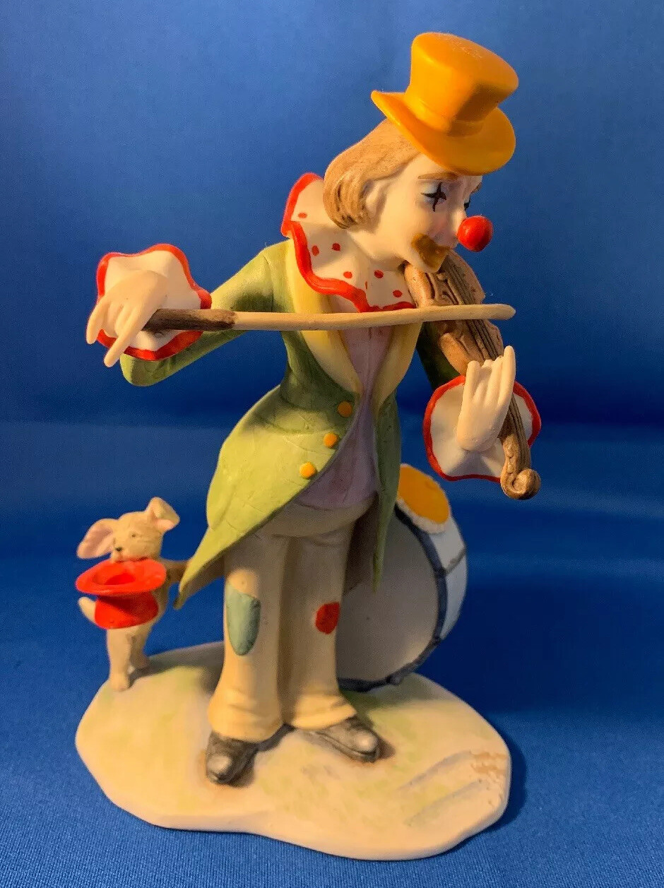 Lefton Clown Playing Fiddle Ceramic Handpainted 6 1/2" 1985 #05136 | eBay