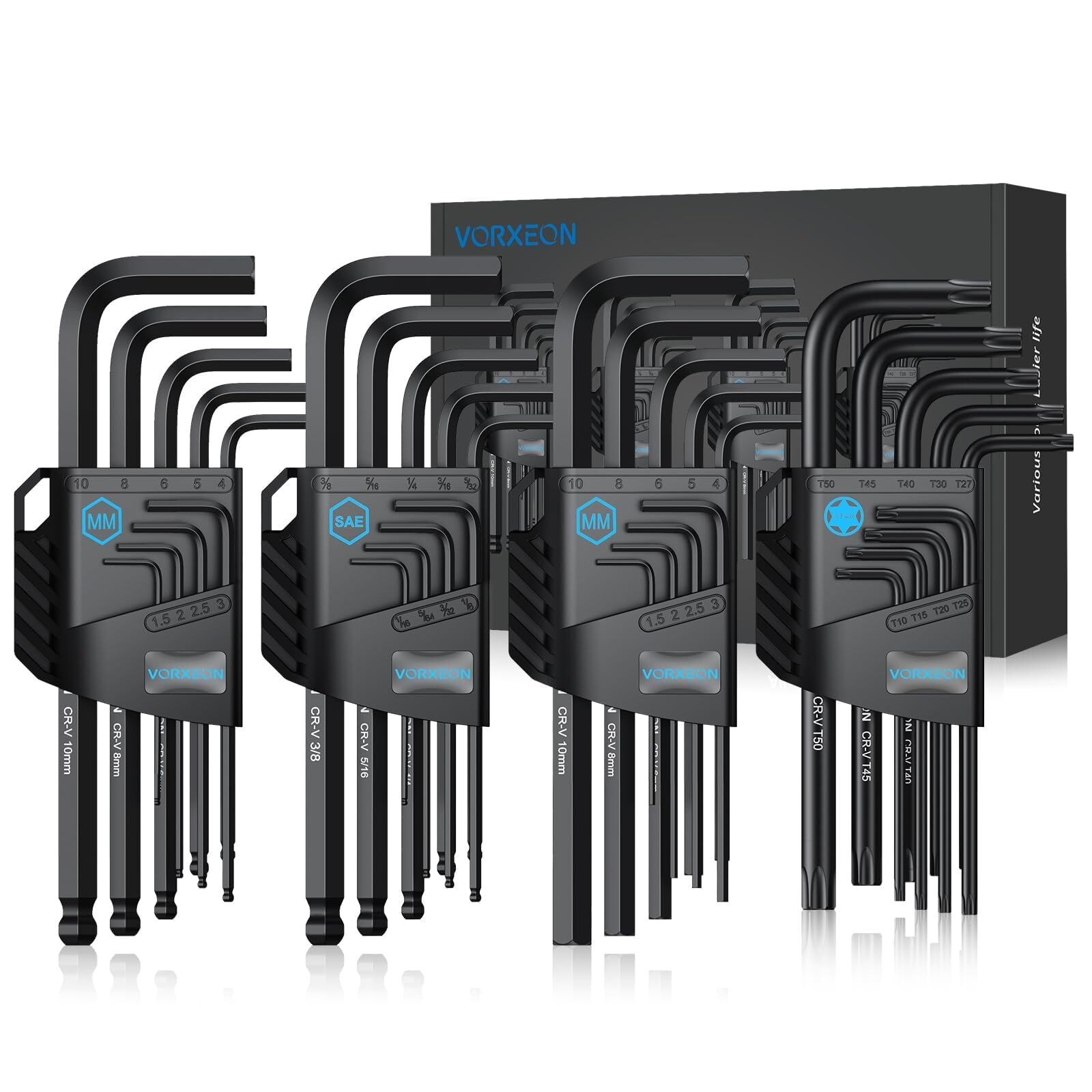 36 PCS Allen Hex Torx Wrench Key Set, SAE Metric Allen wrenches sets ...