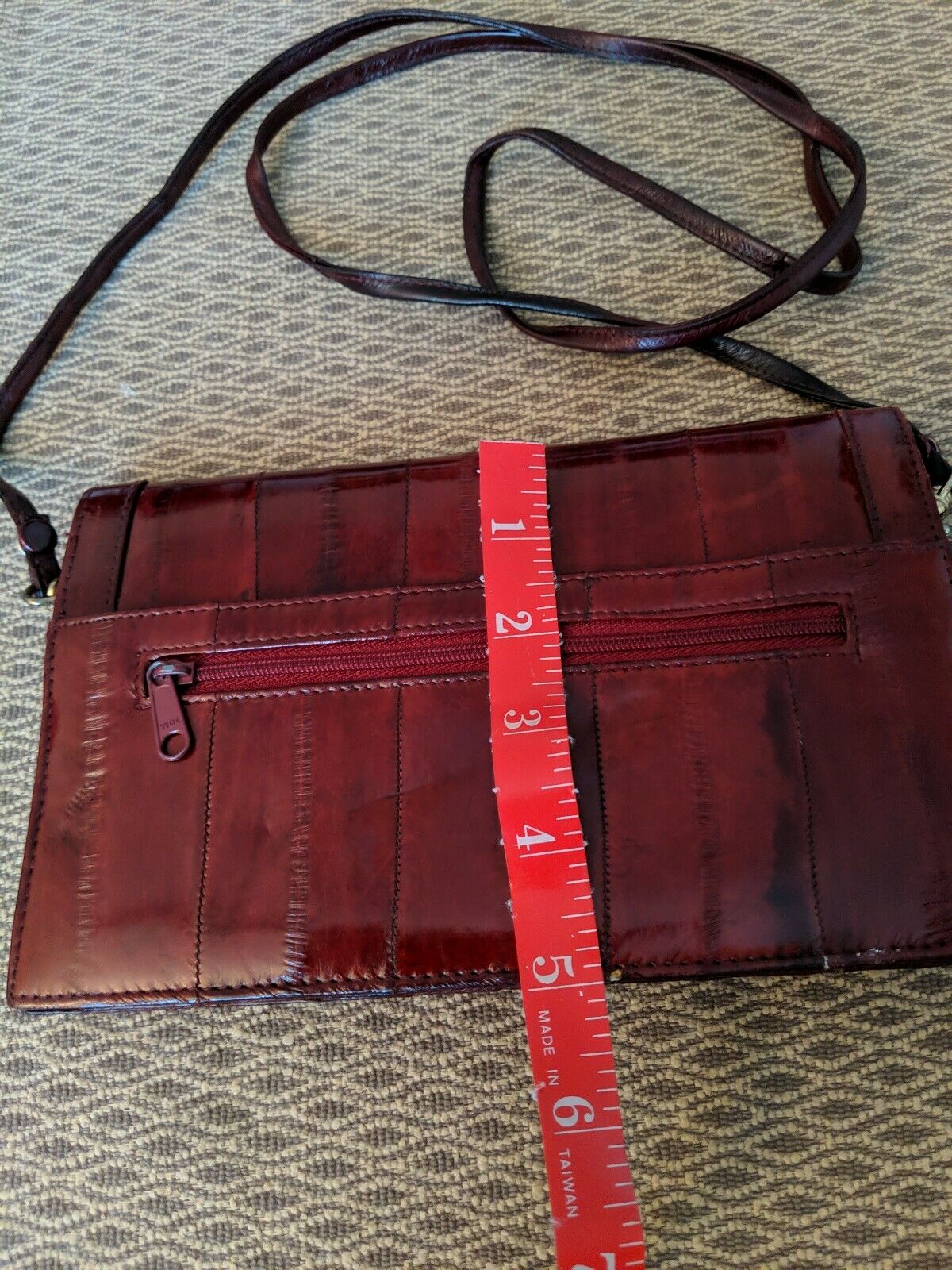 Women's Purse With Attached Removal Shoulder Strap Burgandy | eBay