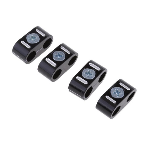 Black Dual Brake Throttle Cable Clamp Holder Organizer Separator Wire ...