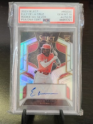 Elly De La Cruz 2023 Select Silver Prizm #RS-EDC /99 PSA 10-10 (RC,AU ...