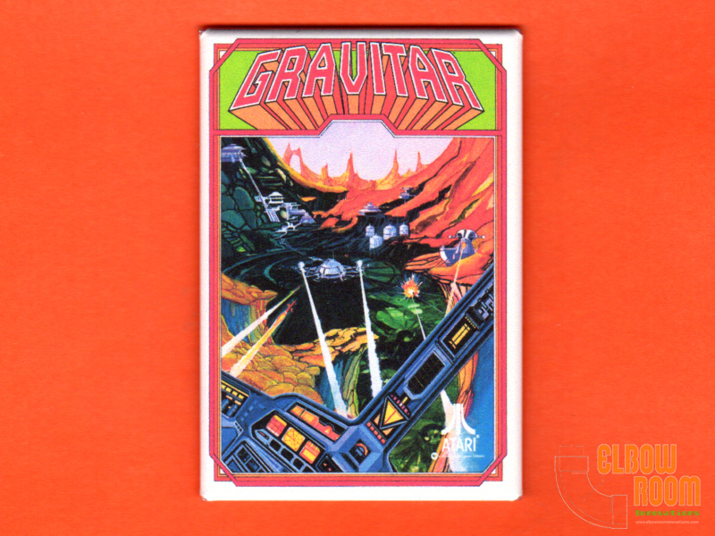 Atari Gravitar flyer 2x3" fridge/locker magnet arcade vector | eBay