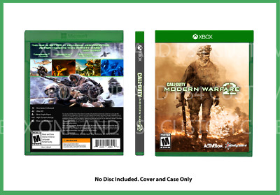 CUSTM CASE NO DISC Modern Warfare 2 XBOX Replacement SEE DESCRIPTION ...