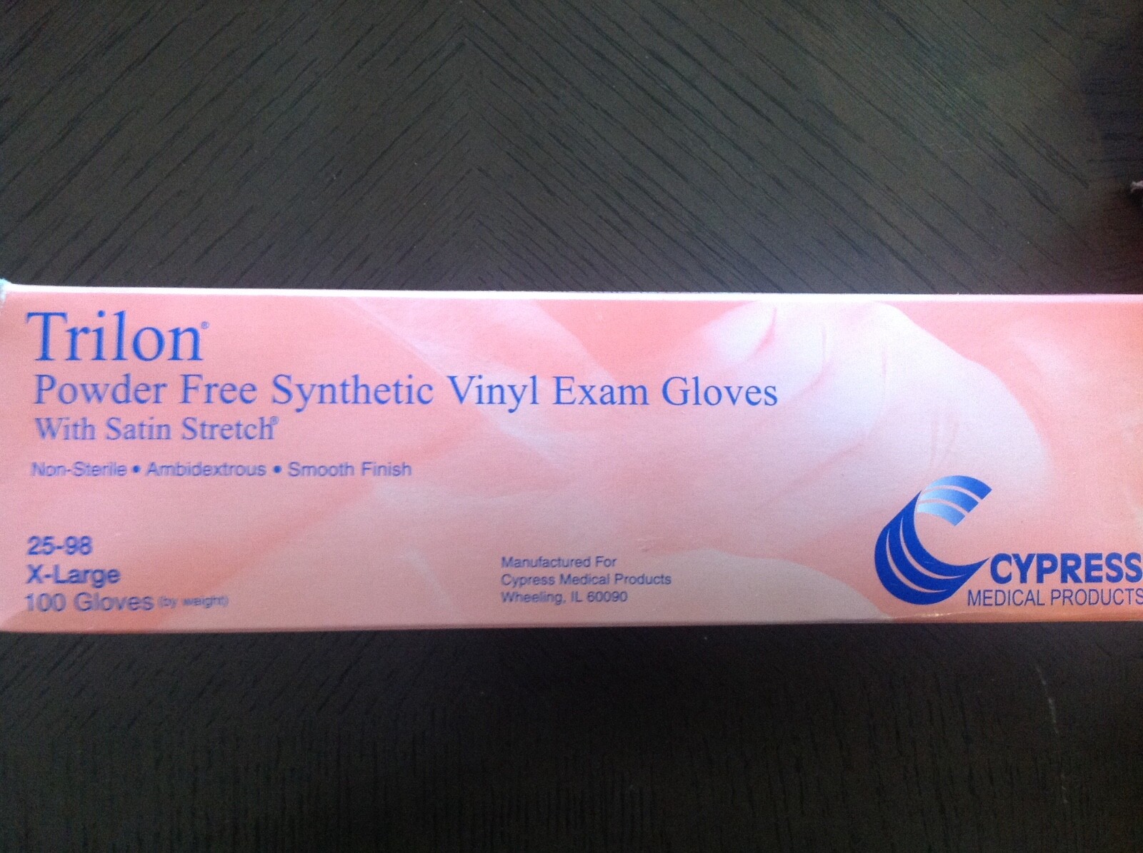 TRILON POWDER FREE SYNTHETIC VINYL GLOVES-XL-CYPRESS MEDICAL PRODUCTS ...