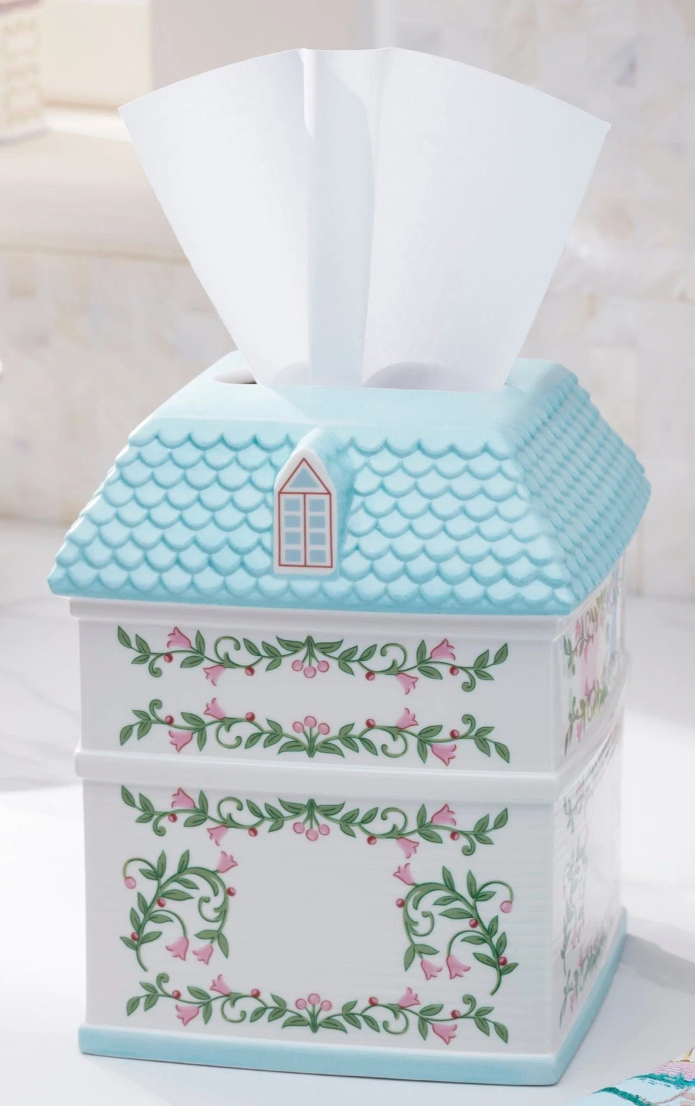 2026 Lenox Spice Village Tissue Box Porcelain Holder Victorian House🏠 ...