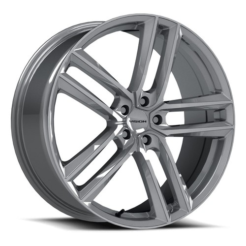 18x8.5 Vision 475 Clutch Hyper Silver Wheel 5x115 (32mm) | eBay