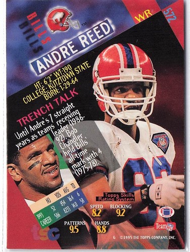 1994 Stadium Club #572 Andre Reed First Day Issue | eBay