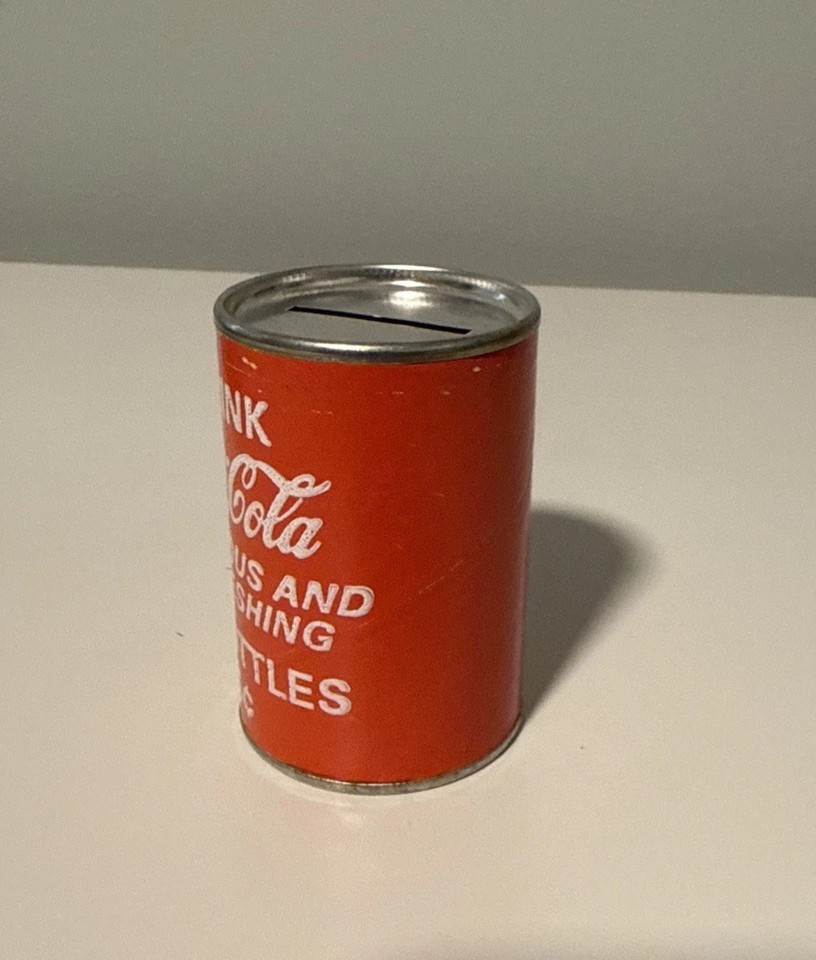 Vintage Old Miniature Advertising Tin Coca Cola Bank | eBay