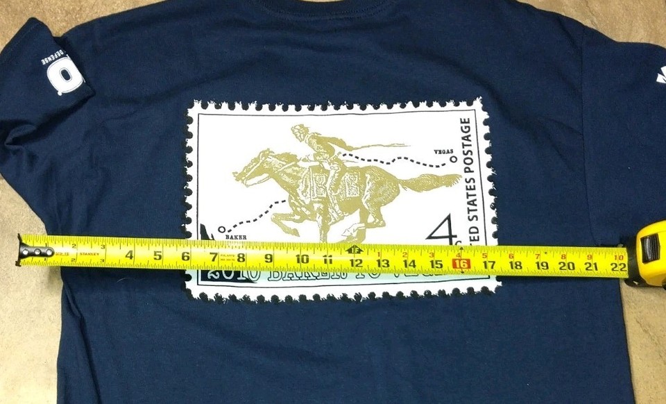 2010 Baker to Vegas USPS Graphic T-Shirt Postal Inspection Service Navy ...