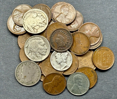 ESTATE SALE, OLD US COINS, STARTER LOT, SILVER, BUFFALO NICKELS ...