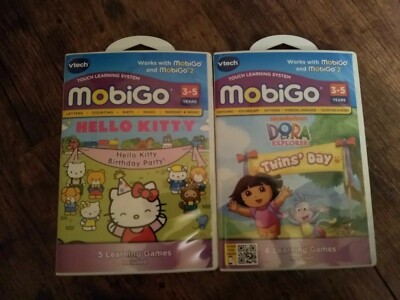 Vtech MobiGo Hello Kitty Birthday Party and Dora The Explorer Twins Day ...